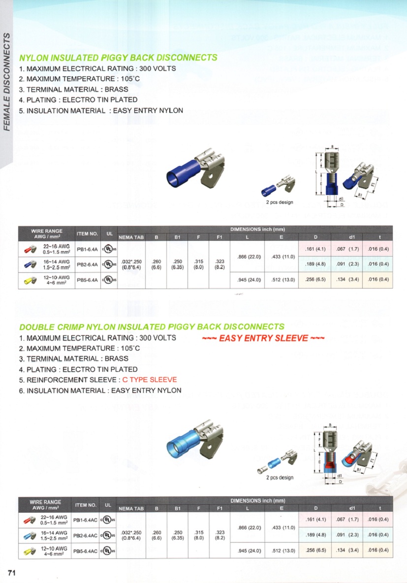 JEESOON公母端插鞘端子 - 上海冠头电子电器有限公司